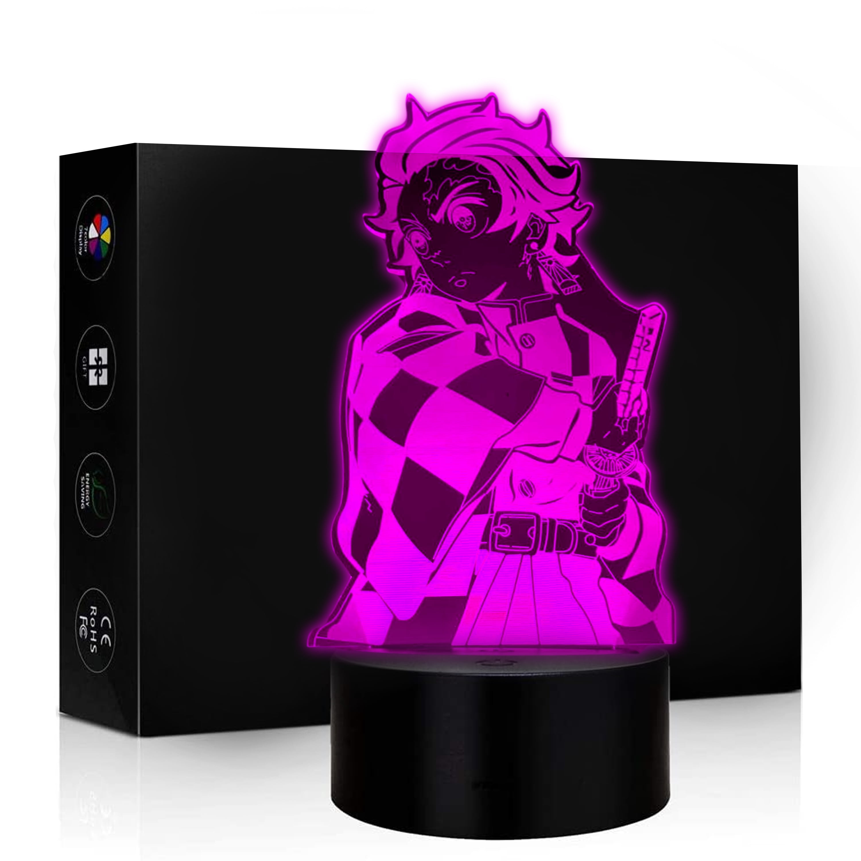 Demon Slayer Tanjiro (Sword) Acrylic LED Lamp - Walmart.com