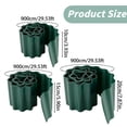 Flexible Interlocking Plastic Garden Edging, Green Interlock Garden ...