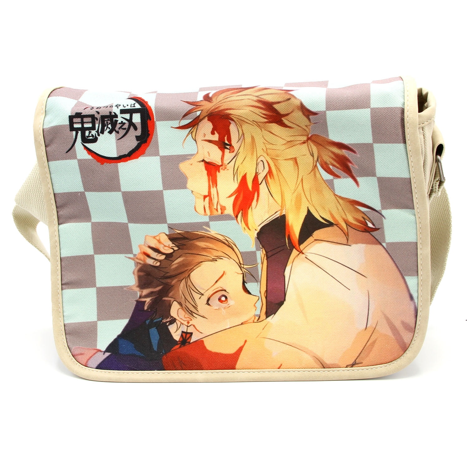 Kyojuro & Tanjiro - Demon Slayer 13" Canvas Messenger Bag - Walmart.com