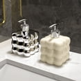 Ceramic Press Dispenser Bottle Refillable Hand Soap Shampoo Lotion ...