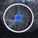 Pro Cast Net Fishing Mesh Saltwater Bait Drawstring Catch, 6ft/8ft/12ft ...