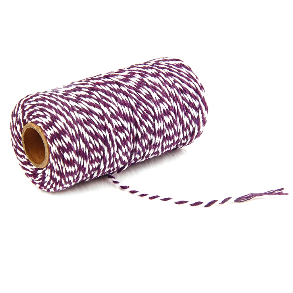 2mm 100m DIY Cotton Thread Colorful Cord String Strap Decorative Rope ...
