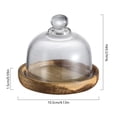 And Glass Serving Tray For Cake Display Multi Functional Natural ...