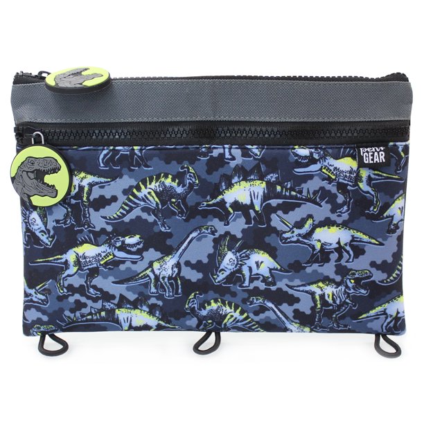 Pen + Gear Zippered Binder Pouch, Pencil Case, Dinosaur - Walmart.com