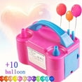 Electric Portable Double Nozzle Balloon Blower Pump Inflatable for ...