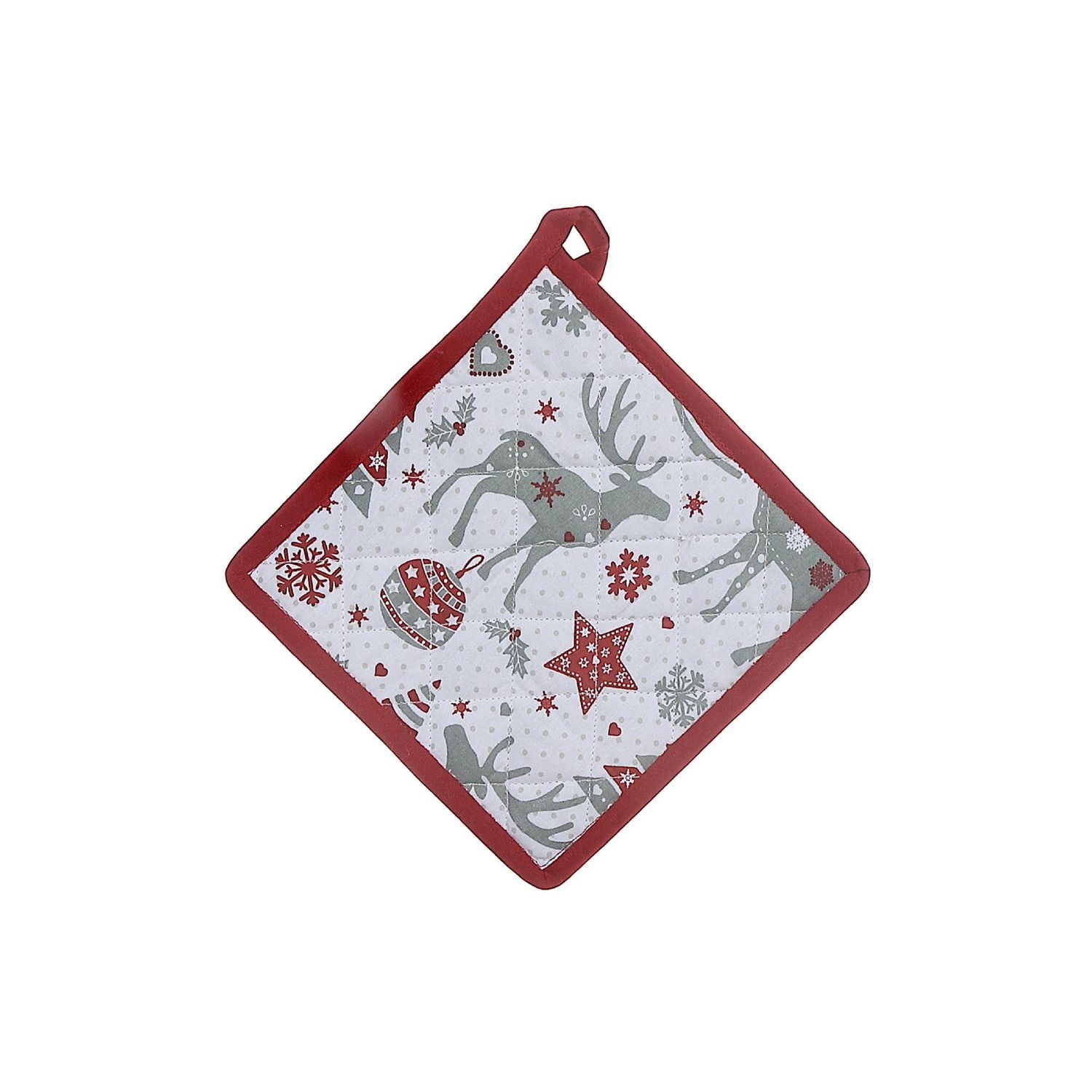 Click here for Ih Casadécor Cotton Pot Holder Reindeer - Set Of 4... prices