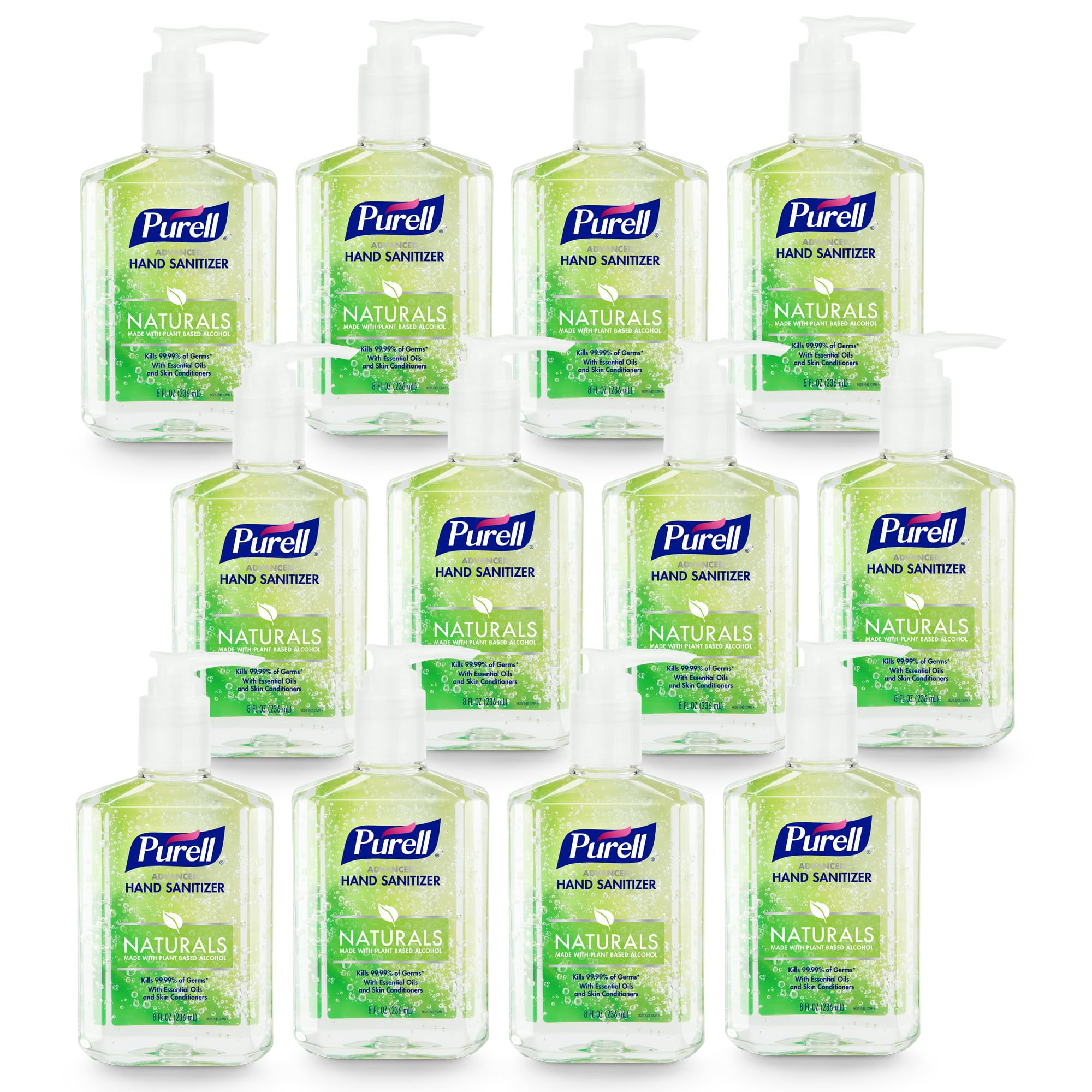 Desinfectante de manos Purell Advanced Naturals 240 ml (paquete de 12 ...