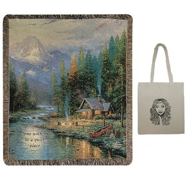 Heaven 50" x 60" Inspirational Tapestry Throw Blanket & Angel Tote ...