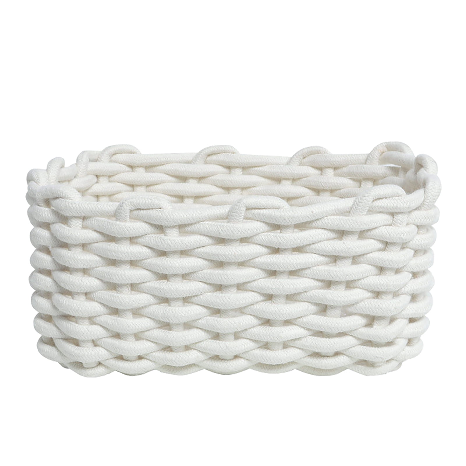Click here for Wobythan Cotton Rope Storage Basket Hand Knitting... prices