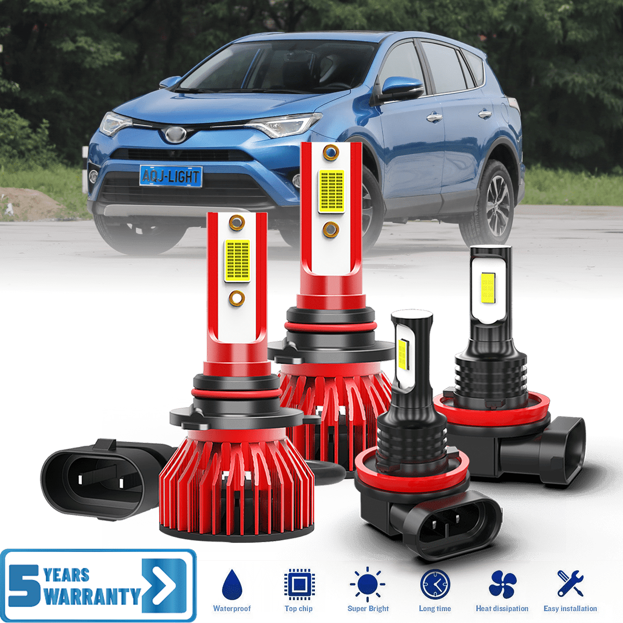 Click here for Aqj Fit For Toyota Rav4 2016 2017 2018 - 9012+H11... prices