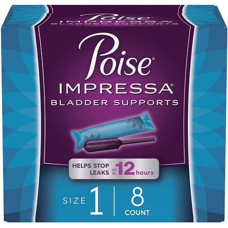Poise Impressa Incontinence Bladder Supports for Bladder Control Size 1 ...