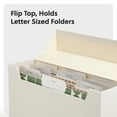 U Brands Flip Top File and Storage File Organizer Box, 9.4 x 3.7 x 13 ...