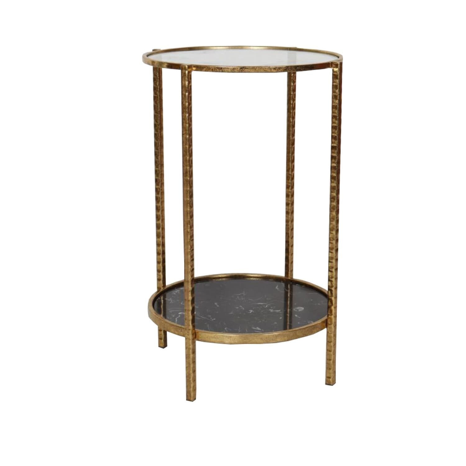 Mesa Lateral Kessa Muebles Danum Dorado 45 x 72 x 45 cm | Bodega ...