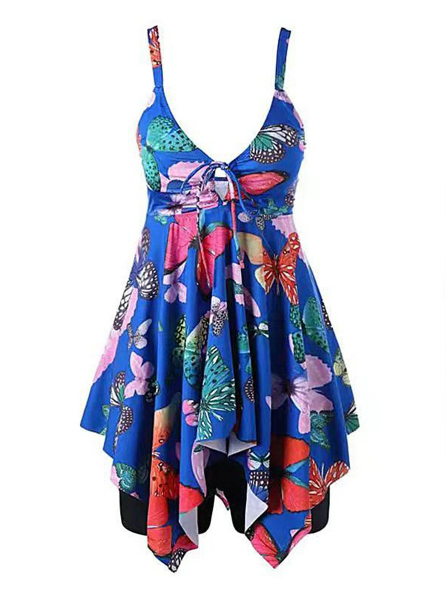 LAPA Womens Plus Size 2 Piece Bathing Suit Irregular Tankini Swimsuit Swimwear - Walmart.com