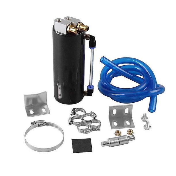 Universal Aluminum Racing Oil Catch Tank/can Round Can Reservoir Turbo ...
