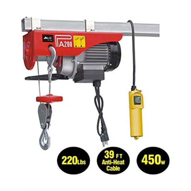 Vestil Manufacturing EMH-10 1000 lbs Electric Mini Hanging Cable Hoist ...