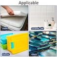 1 Set 6Pcs Rectangle Polyester Blank Hook & Loop Tapes White 80x50x4mm ...