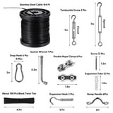 String Lights Hanging Kit Globe String Lights Suspension Kit Light ...