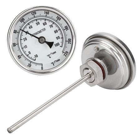 Kettle Temperature Gauge, Thermometer, Stainless Steel 5.3in 0°F To 220 ...