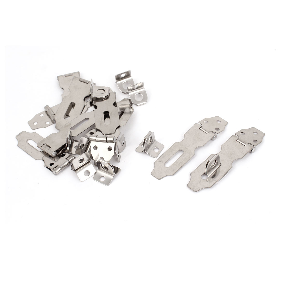 Cabinets Security Padlock Door Latch Metal Hasp Staple Set 73mm Long ...