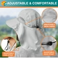 SUN CUBE Wide Brim Sun Hat with Neck Flap, Fishing Hiking for Men Women ...