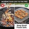 10 Pack Disposable Grill Topper, 15.3x12.2" Non-Stick Aluminum BBQ ...