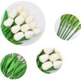 Artificial Tulips 10Pcs Real Touch Fake Tulips PU Flower Arrangement ...
