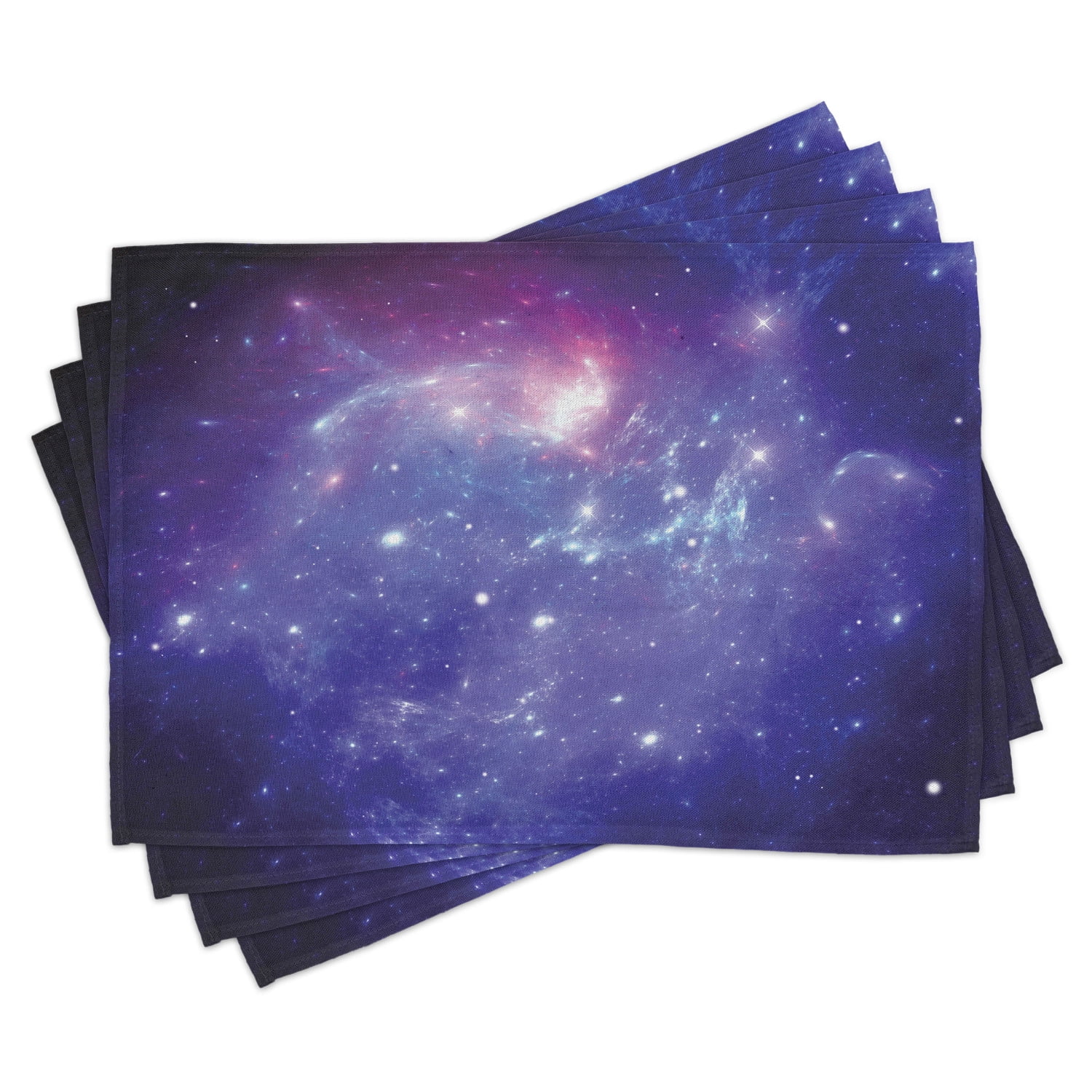 Ambesonne Nebula Place Mats Set of 4, Milky Way Galaxy Stars, Standard ...