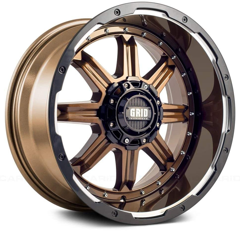 Grid OffRoad Custom Wheel for 18x9 Rim Black with Milled Accents Wheel ...