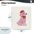 French Poodle in Beret Canvas Wall Art, design by Jessica Beck ...