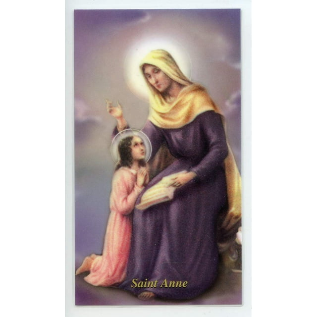 Prayer to St. Anne holy card - laminated - Pack of 25 - Walmart.com