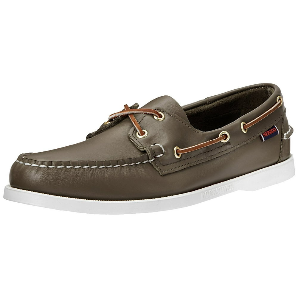 Sebago - Sebago Men's Docksides Boat Shoes,Green,6 W - Walmart.com ...