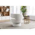 Swivel Barrel Chair, 360 Degree Cuddle Accent Chair with Round Leg ...