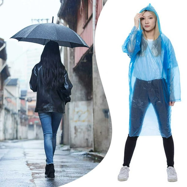 Peggybuy Disposable Adult Portable Raincoat Adult Kid Emergency Rain ...