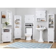 UTEX Tall Corner Cabinet, Free Standing Corner Storage Cabinet with ...