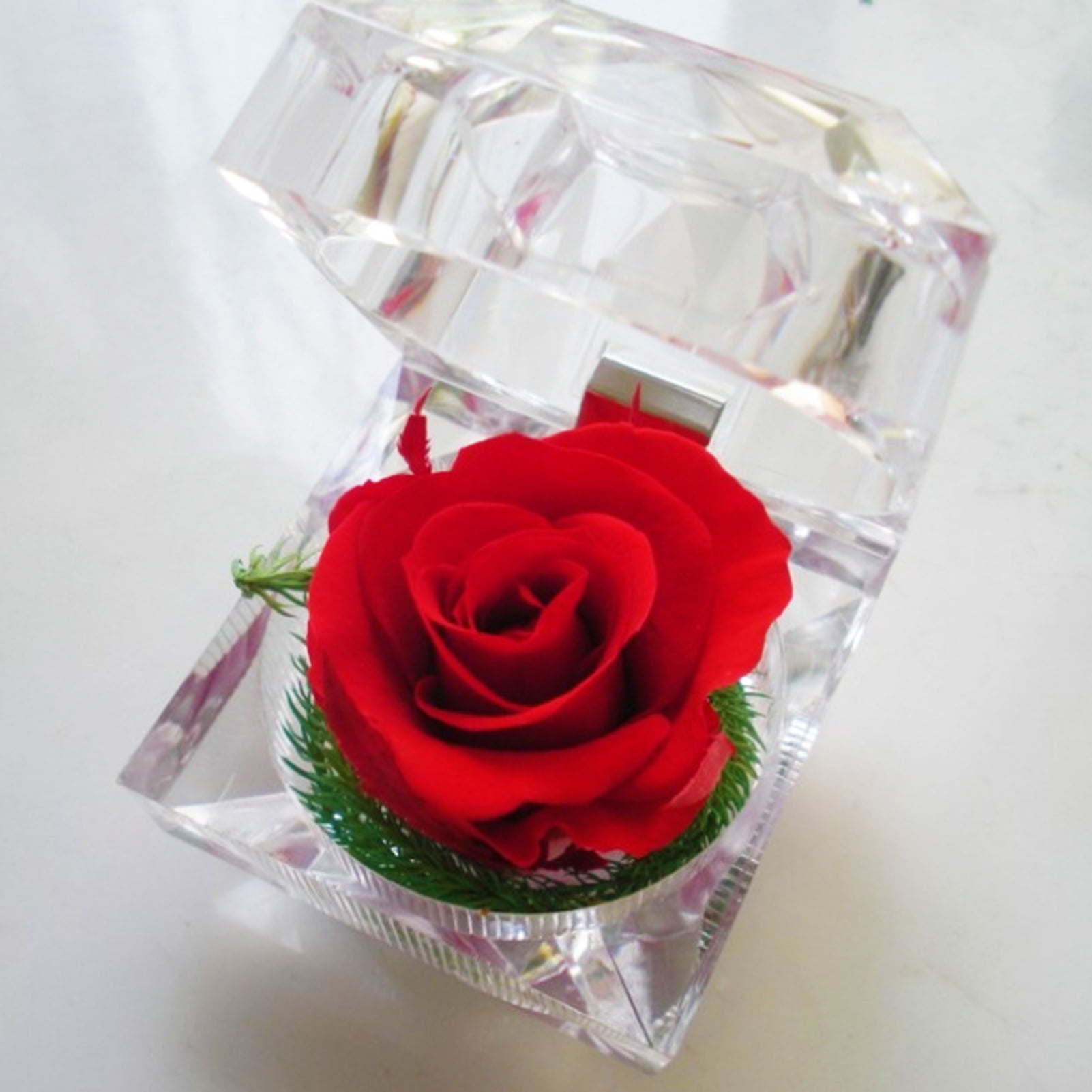 Travelwant Rose Ring Box Set - Satin Rose Jewelry Gift Boxes for ...