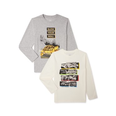 Wonder Nation Boys Crewneck Short Sleeve T-Shirt, 3-Pack, Sizes 4-18 & Husky - Walmart.com