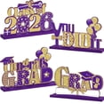4 Pieces 2026 Graduation Party Decorations Wooden Class of 2026 Table ...