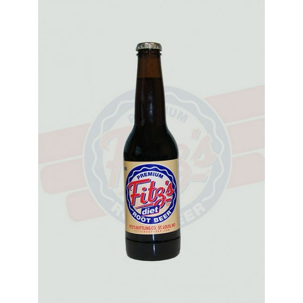 Fitz's Diet Root Beer, 12 Fl. Oz., 4 Count - Walmart.com