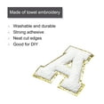 Chenille Letters A Patches Large Size 80mm/3.15 Inch Golden Glitter for ...