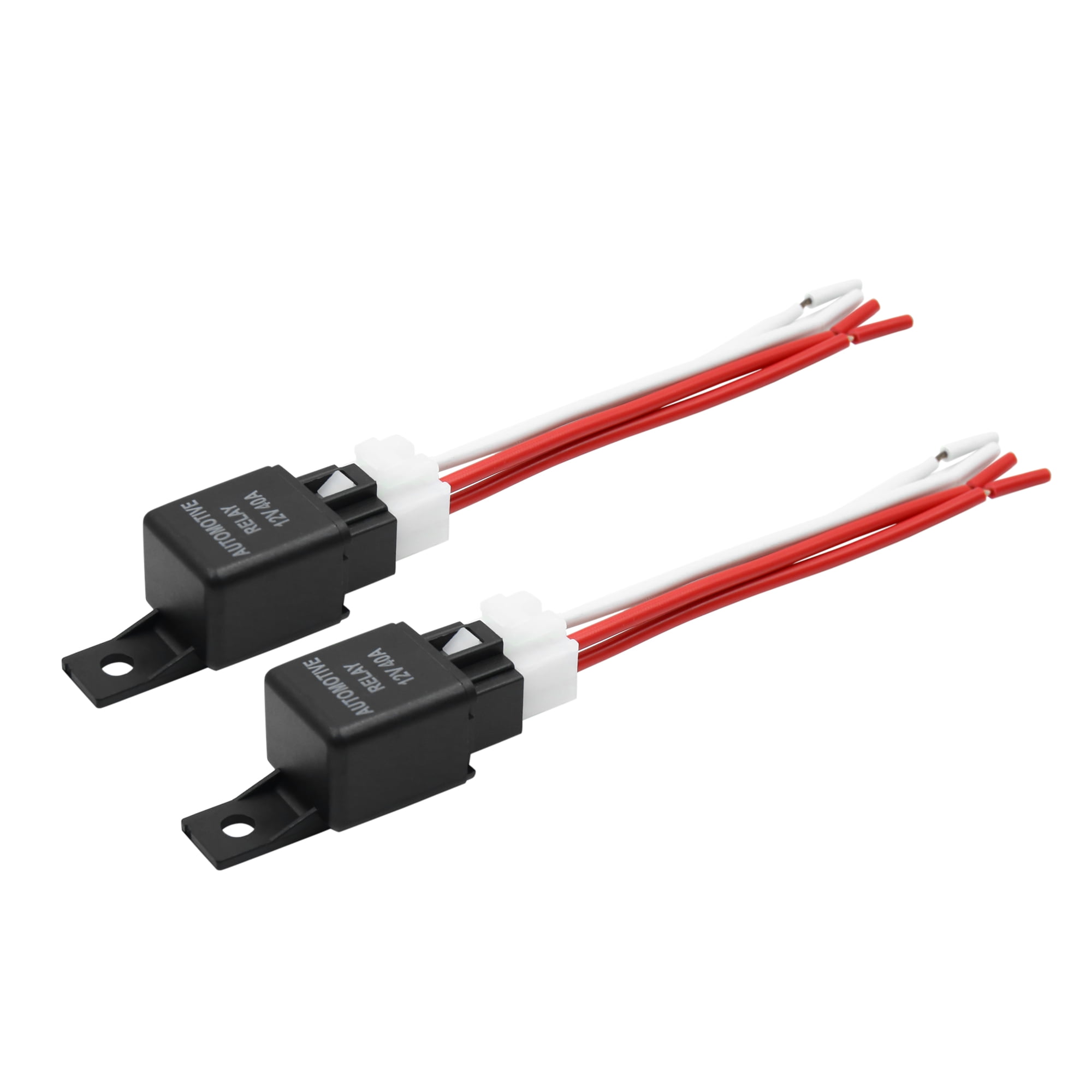 DC 12V 40A SPST 4 Pin Automotive Car Relay with 4 Wires Harness Socket ...