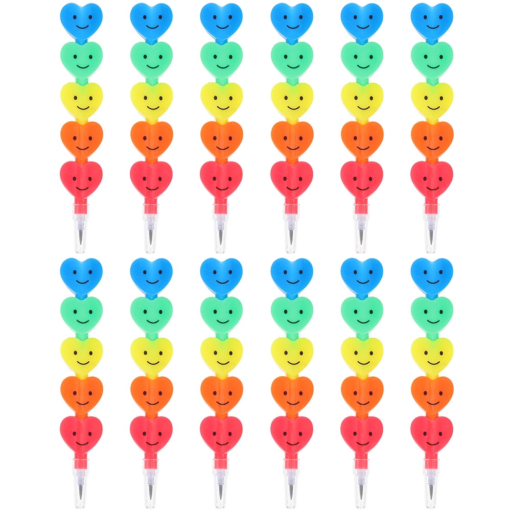 Click here for Masteelfca 12pcs Plastic Stacking Pencils Heart Sh... prices