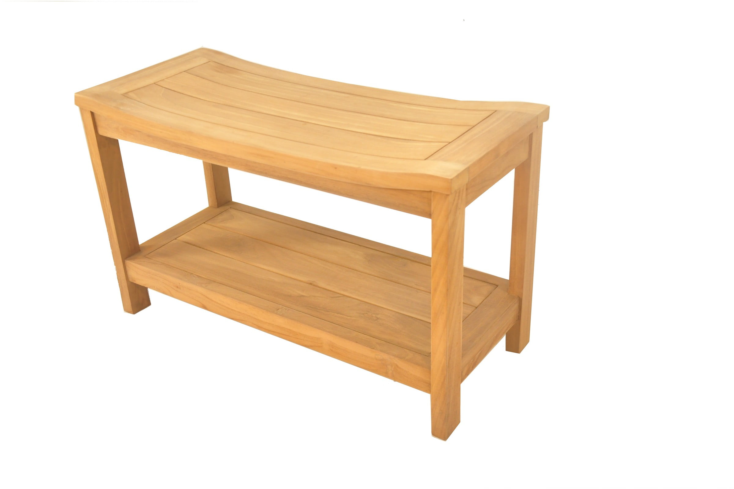 Grade-A Teak Wood Praha Shower Seat 30" Outdoor Patio Stool Bench ...