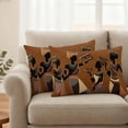 African Women Outdoor Throw Pillow Covers Set of 2, Tribe Ethnic Style ...