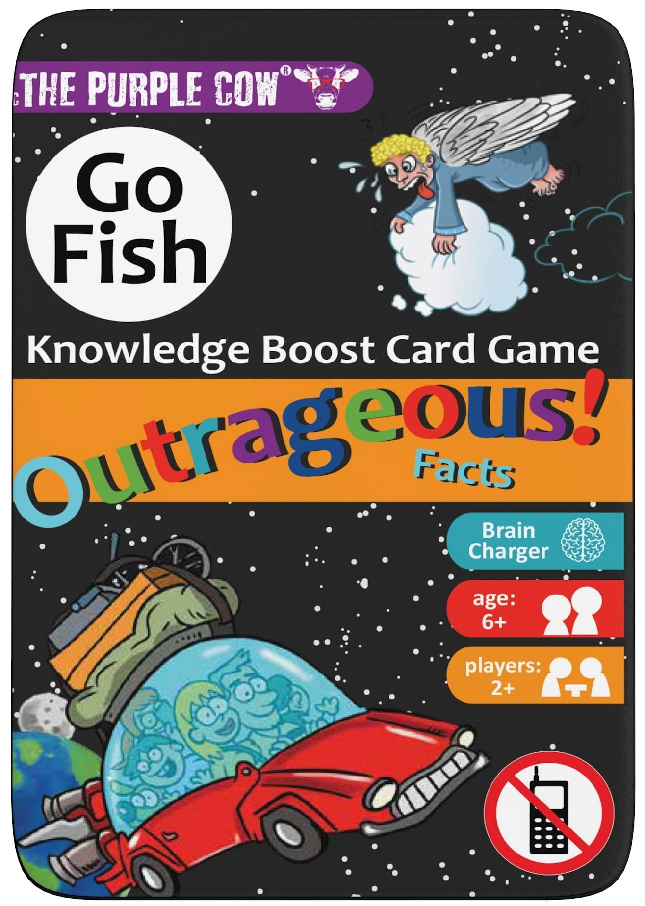 Juego de cartas The Purple Cow Go Fish! ¡Hechos escandalosos | Walmart ...