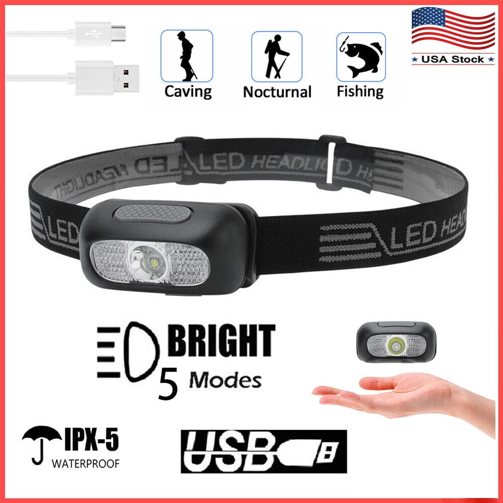 NIFFPD LED Headlamp, Rechargeable Headlamp, LED Head Light For Outdoors ...