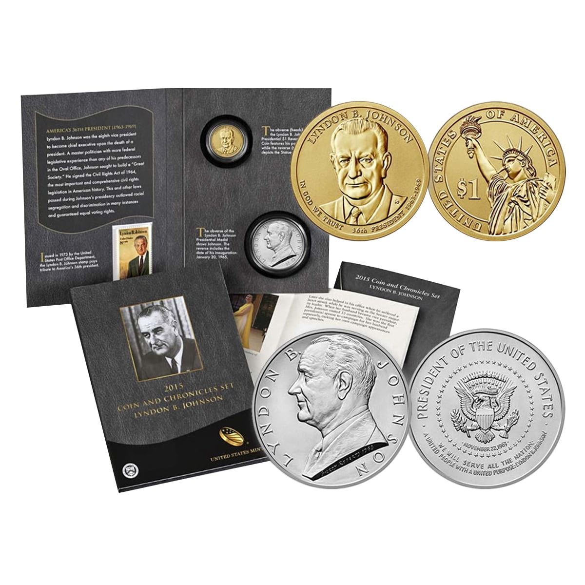 2015 LYNDON B. JOHNSON COIN & CHRONICLES SET - Walmart.com