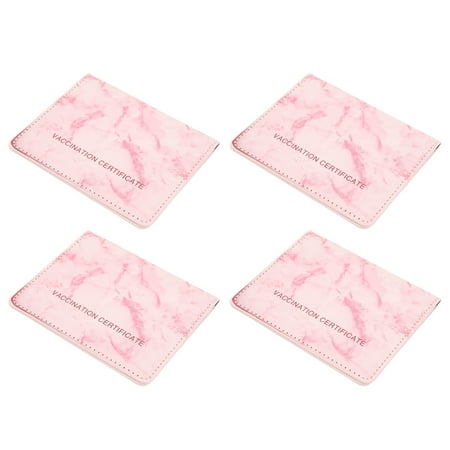Vaccination Card Protector, 4pcs Marbling Waterproof Vaccination ...