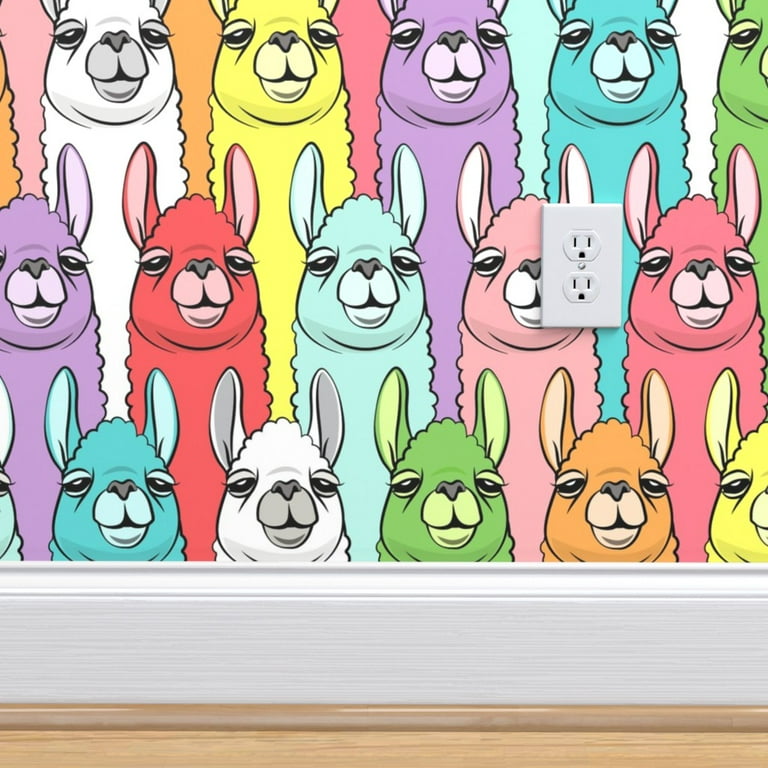 Rainbow Llama Wallpaper