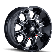 12952M1587 20 x 9.0 in. GD1 Grid Off-Road Wheels, Matte Black with ...